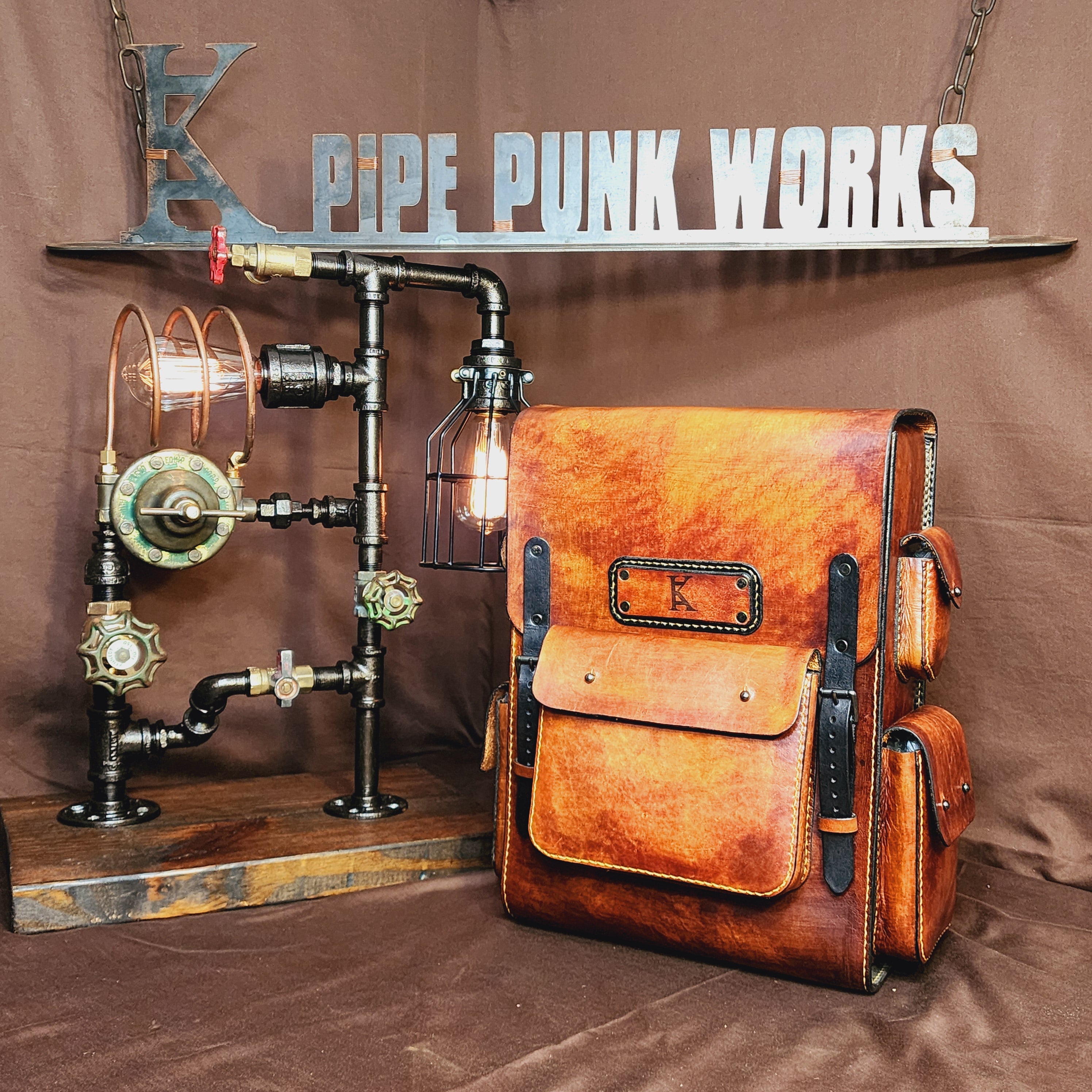 Handmade Leather Adventure Awaits! Backpack | Pipe Punk Works